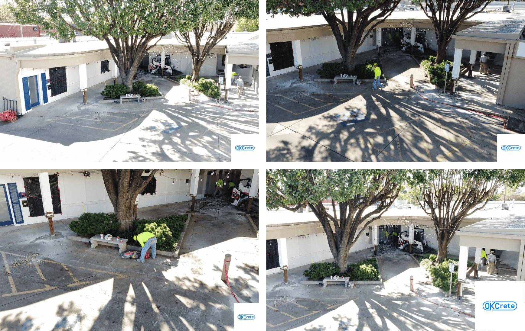 Decorative Commercial Concrete Project: Sidewalk, Walkways, and Courtyard