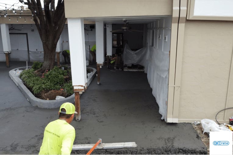Decorative Commercial Concrete Project: Sidewalk, Walkways, and Courtyard